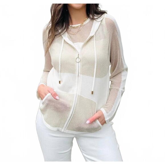 Joseph Ribkoff | Tops | New Joseph Ribkoff Meshly Perfect Hoodie In ...